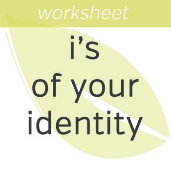 The I’s of Your Identity Online Worksheet | Mindfulness Exercises
