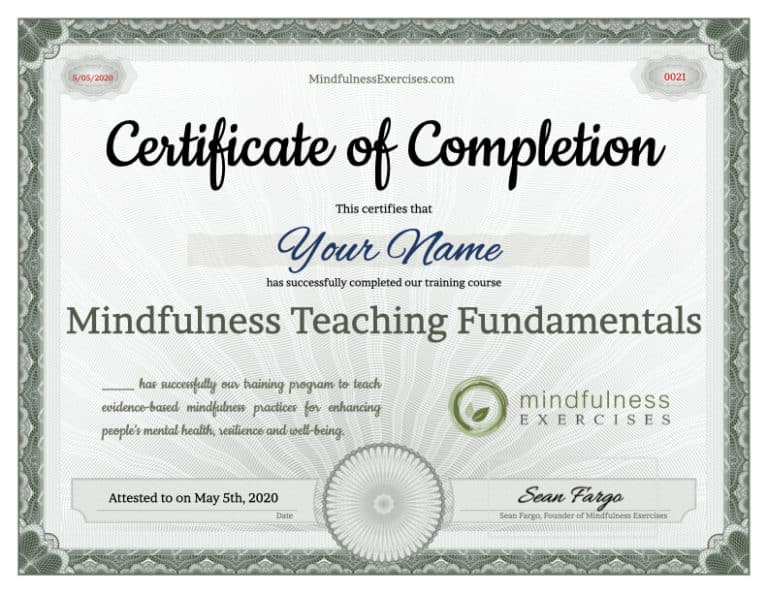 Mindfulness Teaching Fundamentals Course