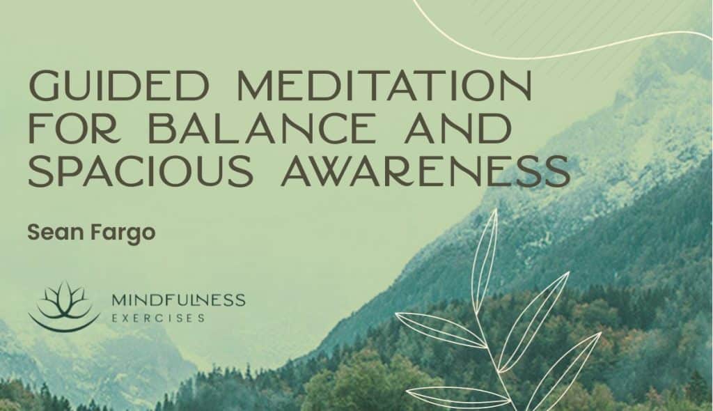 Guided Meditation for Balance and Spacious Awareness