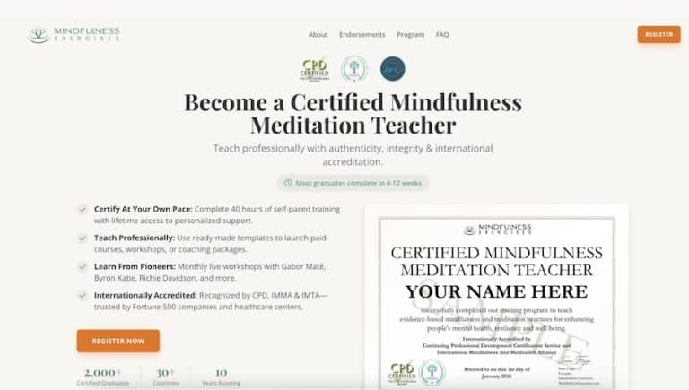 10 Best Mindfulness Certification Programs in 2026 (Compared)